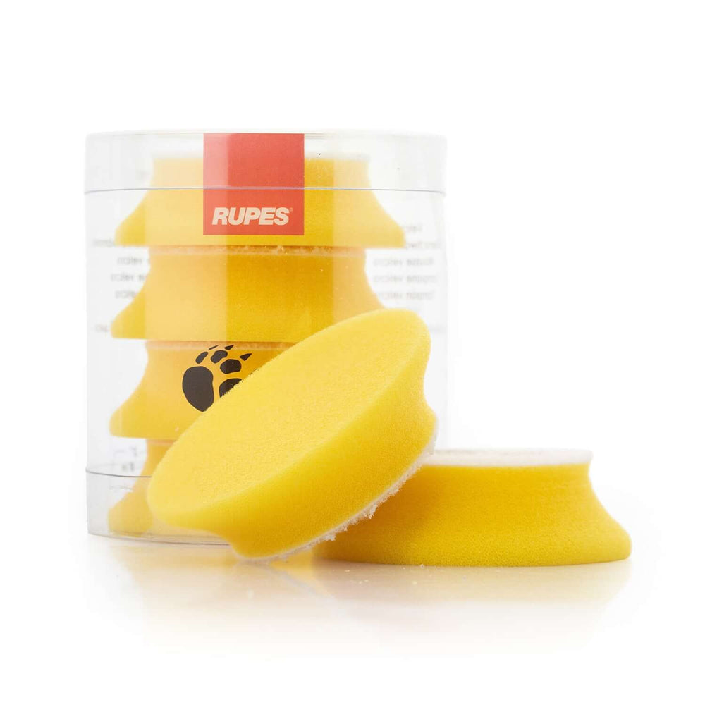 Dual Action Yellow Foam Buffing Pads - RUPES Innovation