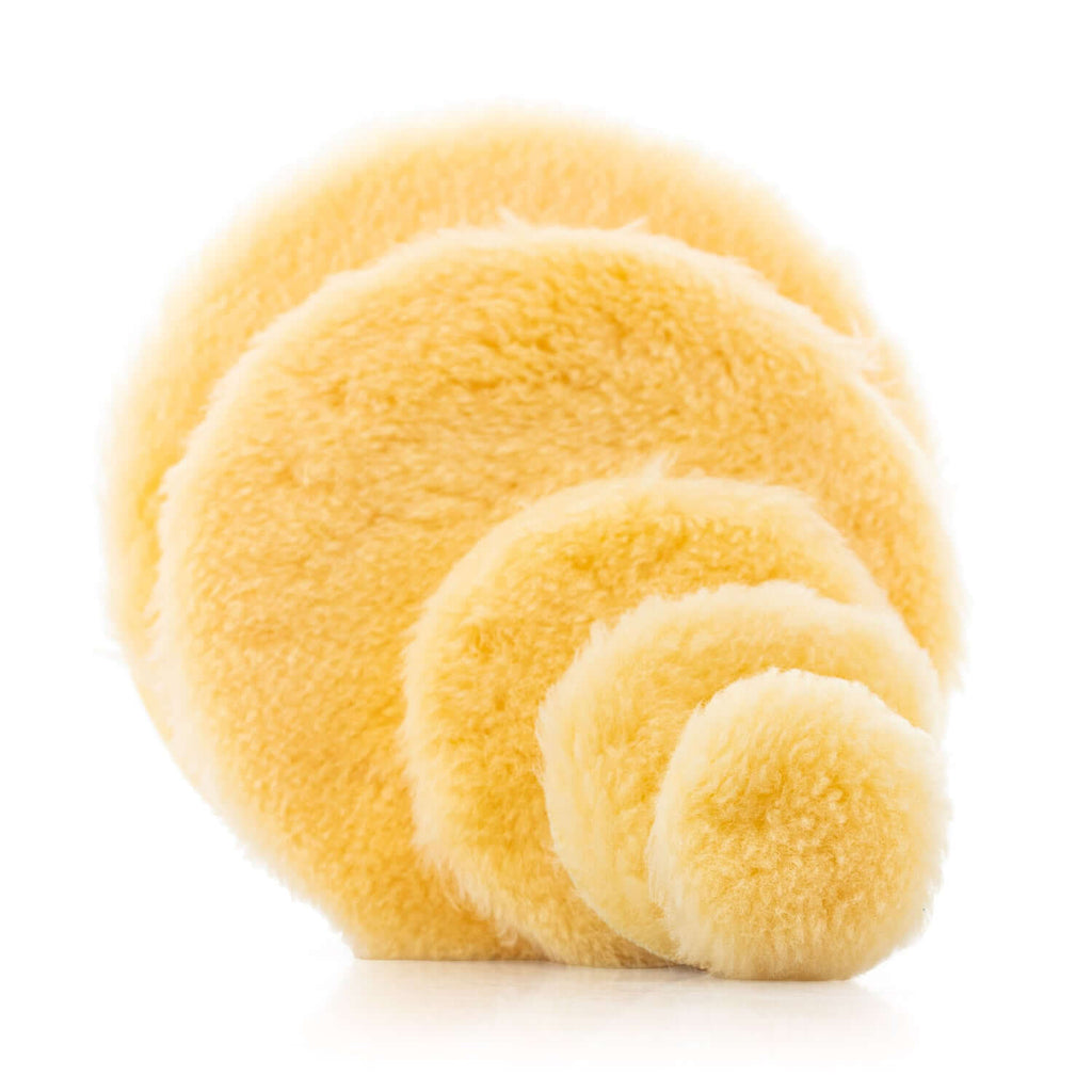 Fine Yellow DA Wool Buffing Pads - RUPES USA